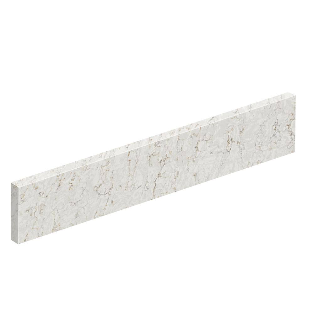 Transolid Silestone 21.375 in. W Quartz Vanity Side Splash in Lusso ...