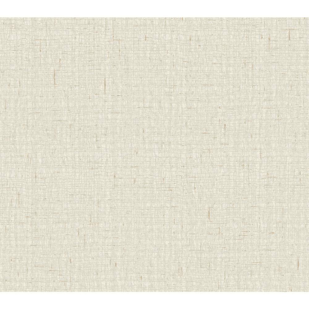 York Wallcoverings Entwined White Paper Unpasted Matte Wallpaper 27 in ...