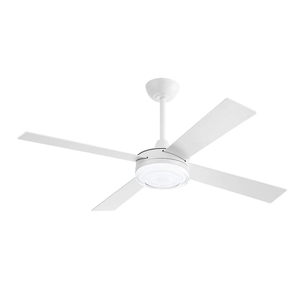 MLiAN 52 in. (4.3 ft. ) Indoor Ceiling Fan with Integrated LED, Glass ...