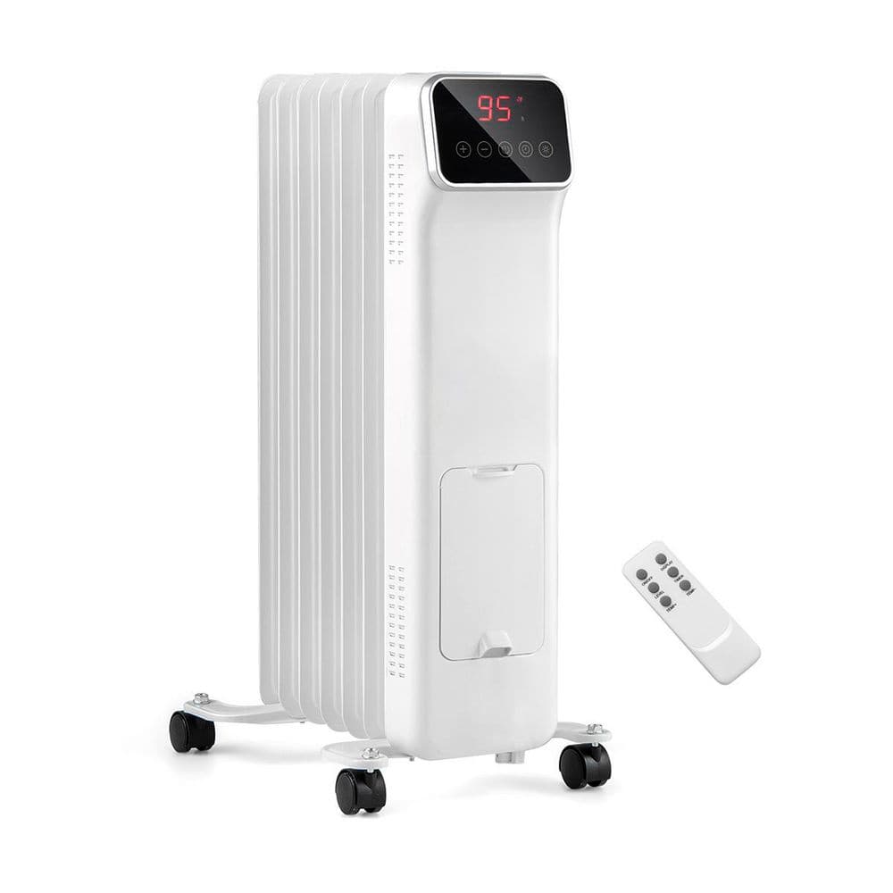 GIVIMO 1500W Oil Filled Electric Radiator Heater with Remote Control 3 ...