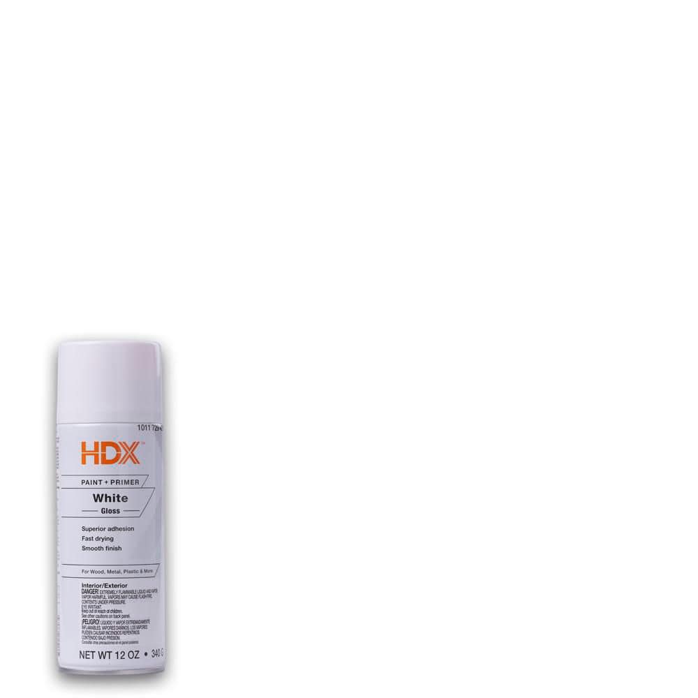 Reviews for HDX 12 oz. Paint and Primer Gloss White Spray Paint | Pg 1 ...