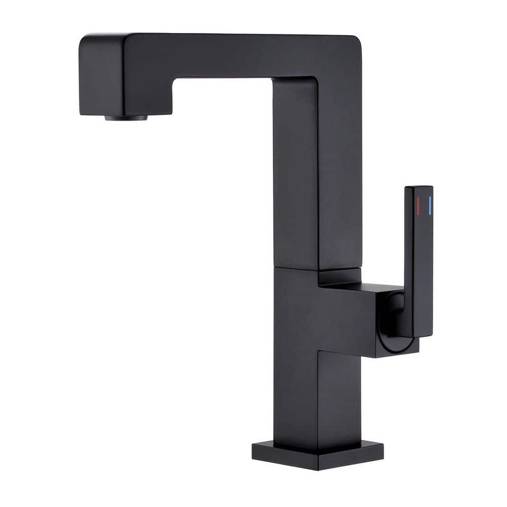 FLG Single Handle Single Hole Bathroom Faucet with 90° Swivel Spout ...