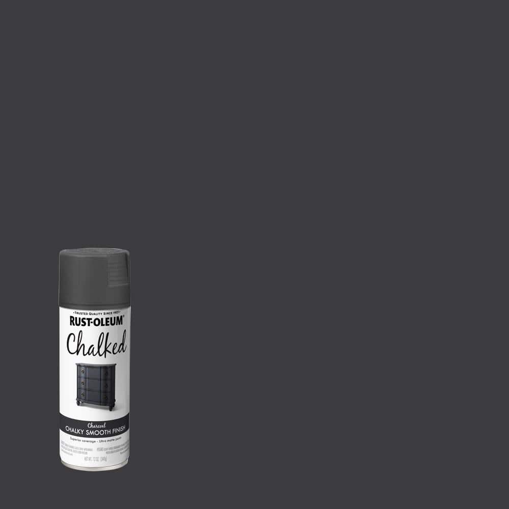 Rust-Oleum 12 oz. Chalked Charcoal Ultra Matte Spray Paint 342475 - The ...