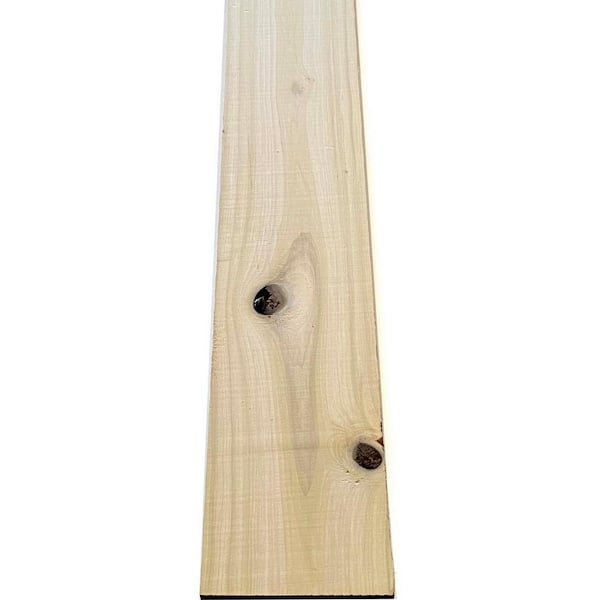 Ejoy 48 in. x 7-1/4 in. x 1-5/8 in. Thickness S4S Knotty White Pine ...