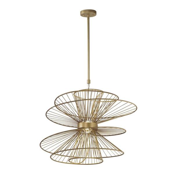 Maxim Lighting Zeta Large 2-Light Gold LED Pendant Light 24176 - The ...
