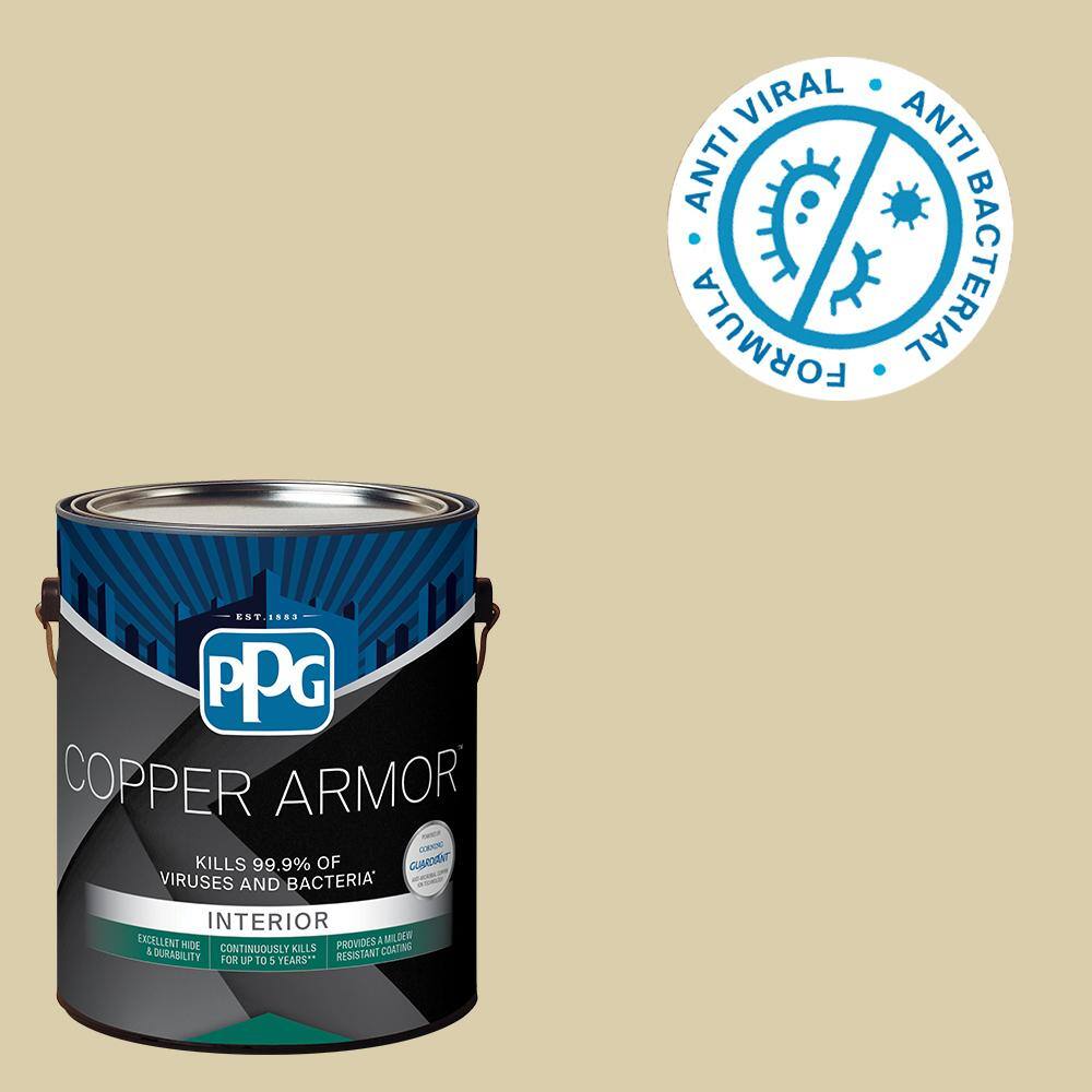 COPPER ARMOR 1 gal. PPG1099-3 Lovely Linen Semi-Gloss Antiviral and ...