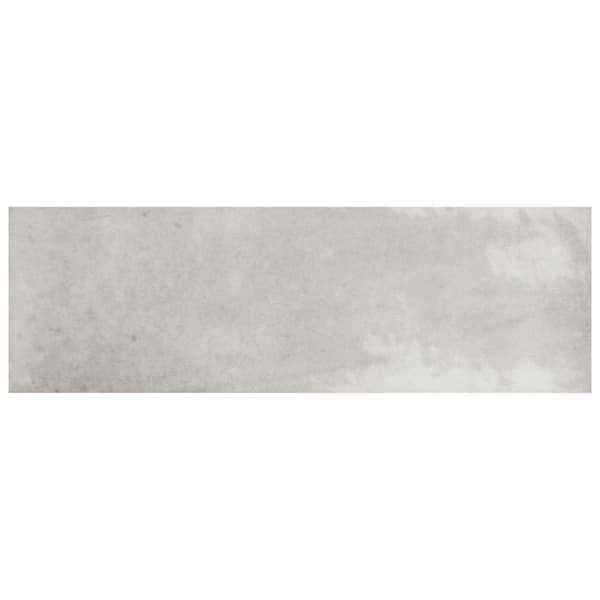 Merola Tile Coco Glossy Amber Grey 2 in. x 5-7/8 in. Porcelain Wall ...