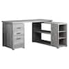 Grey Computer Desk HD7421 - The Home Depot