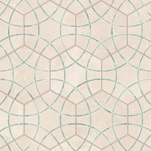 Merola Tile Bari Hex Terra Deco 11 in. x 13 in. Porcelain Floor and ...