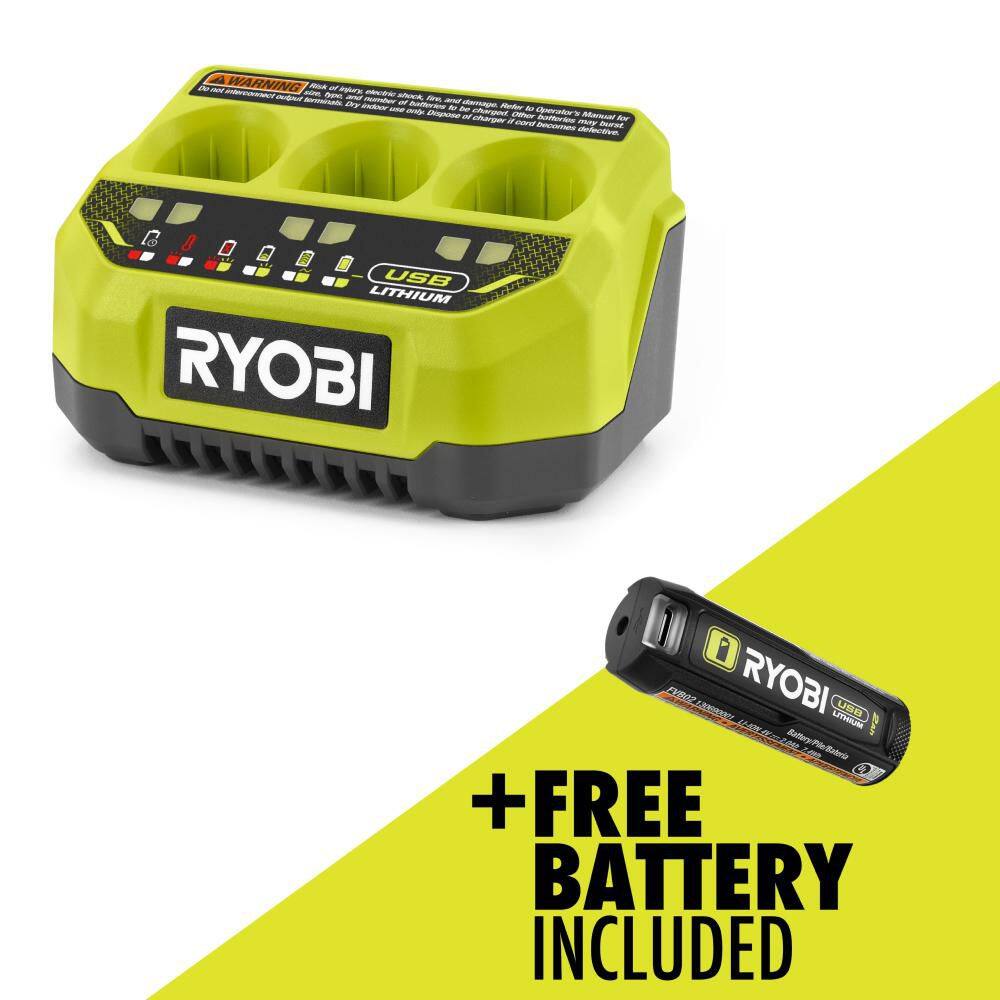 Reviews for RYOBI USB Lithium 3-Port Charger with FREE USB Lithium 2.0 ...
