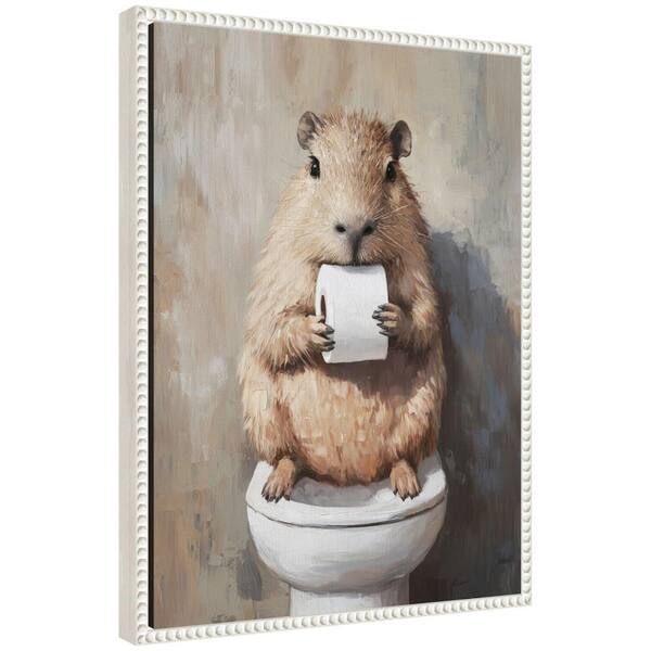 Kate and Laurel Sylvie "Capybara Bathroom Art" by The Creative Bunch ...