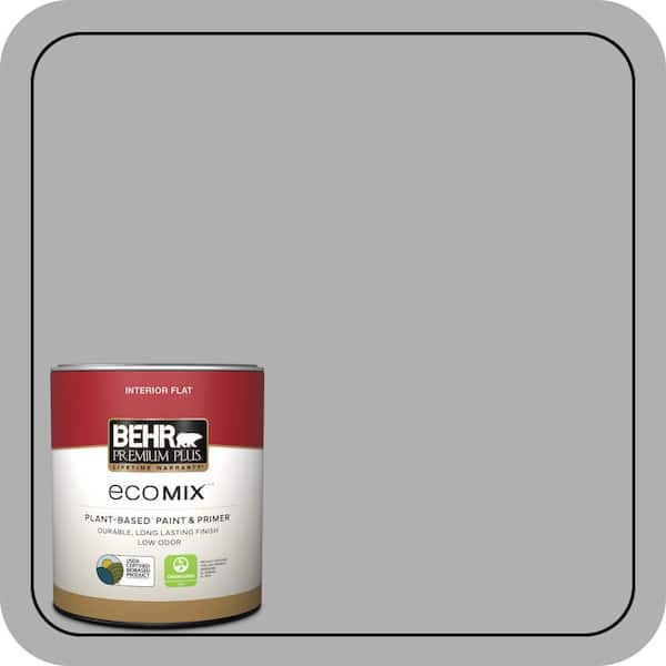 BEHR PREMIUM PLUS 1 qt. #780F-4 Sparrow Flat EcoMix Plant-Based ...