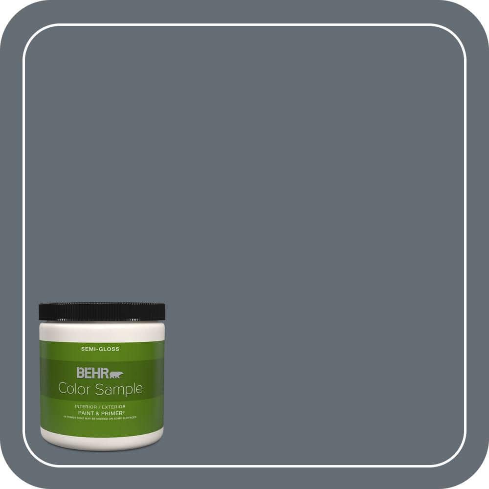 BEHR PREMIUM PLUS 8 oz. #PPU26-22 Summer Storm Semi-Gloss Interior ...