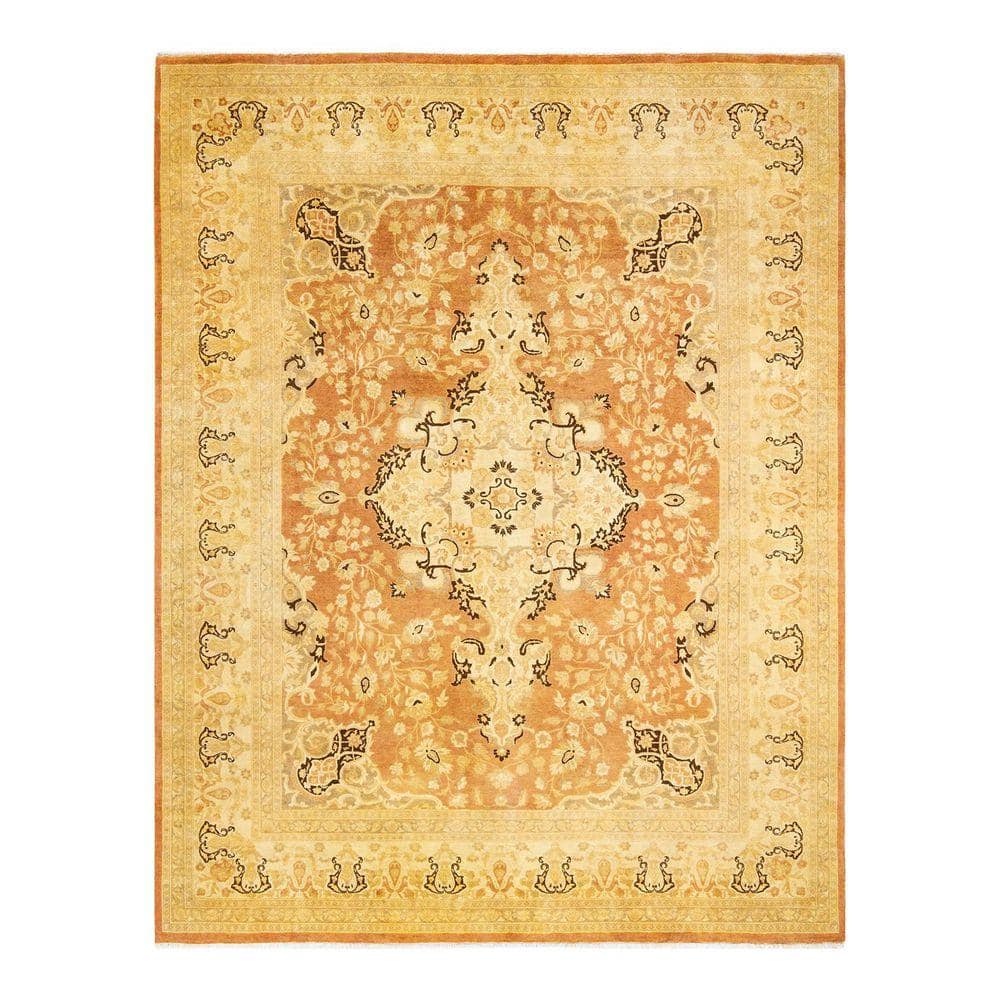 Chloe & Olivia Home Mogul 8 ft. x 10 ft. Rust Oriental Wool Indoor Area ...
