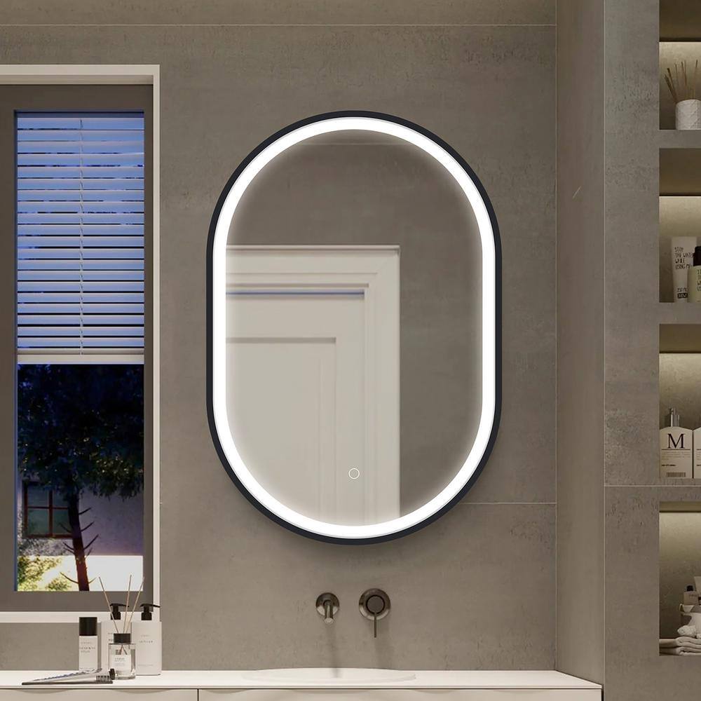 Staykiwi 21 in. W x 31 in. H 3 colors with light Oval Iron Medicine ...