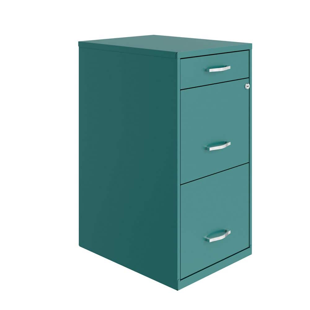 Space Solutions 18 in. D 3-Drawer Metal Letter Width 14.25 in. W ...