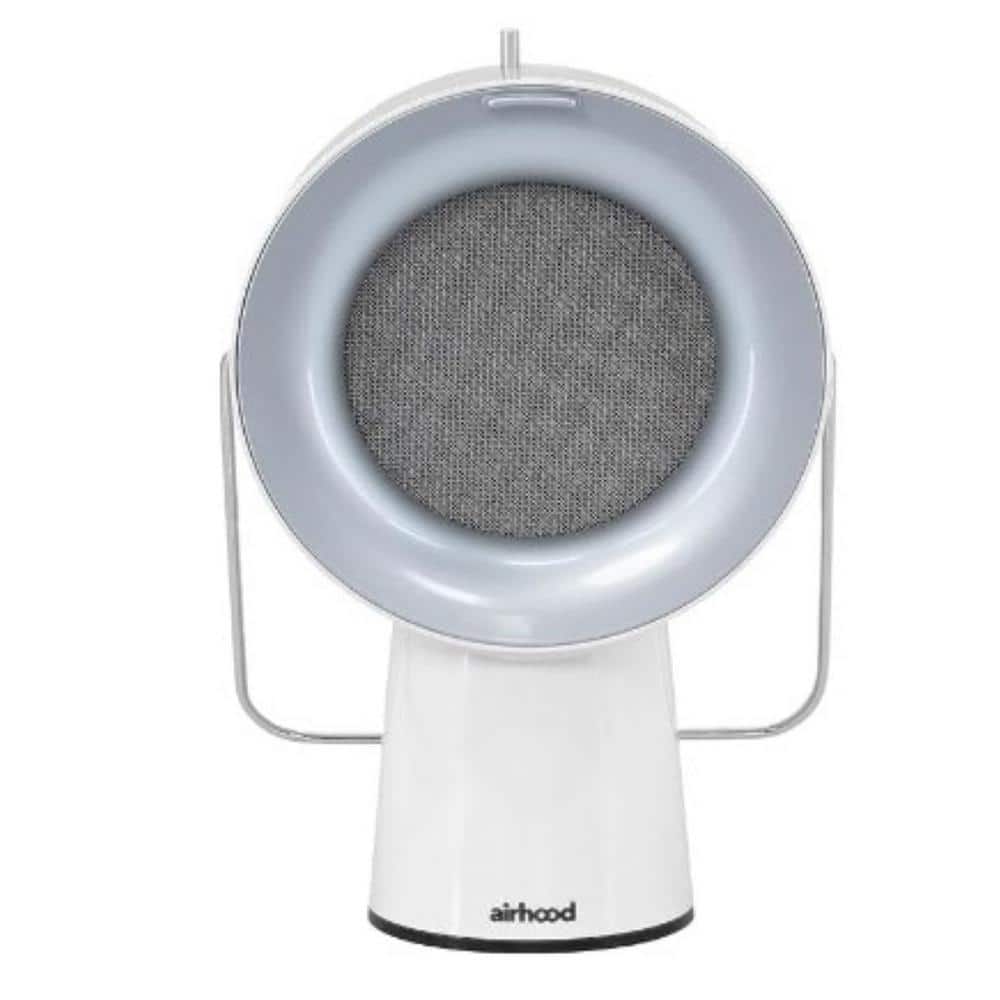 airhood White Portable Kitchen Air Cleaner w/ Activated Charcoal Filter ...