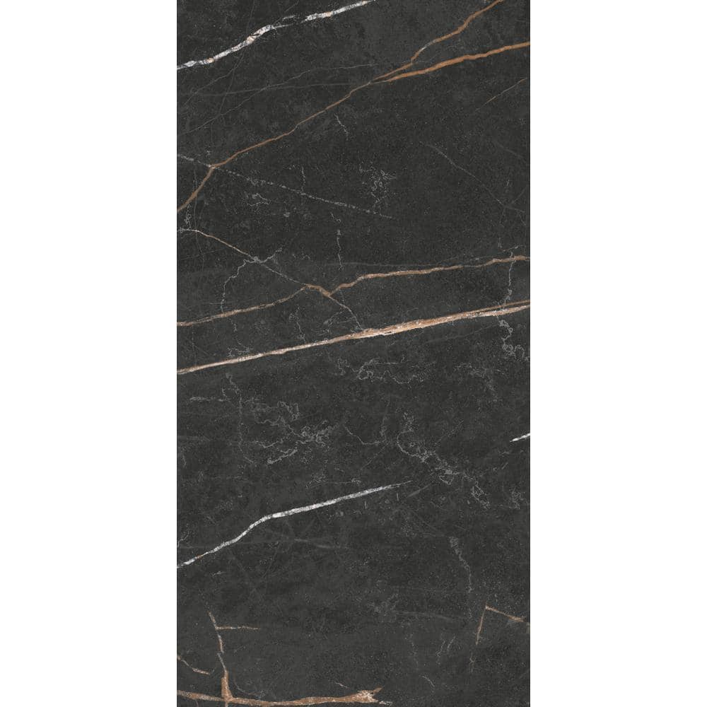 Daltile Perpetuo Infinite Black 12 in. x 24 in. Color Body Porcelain ...