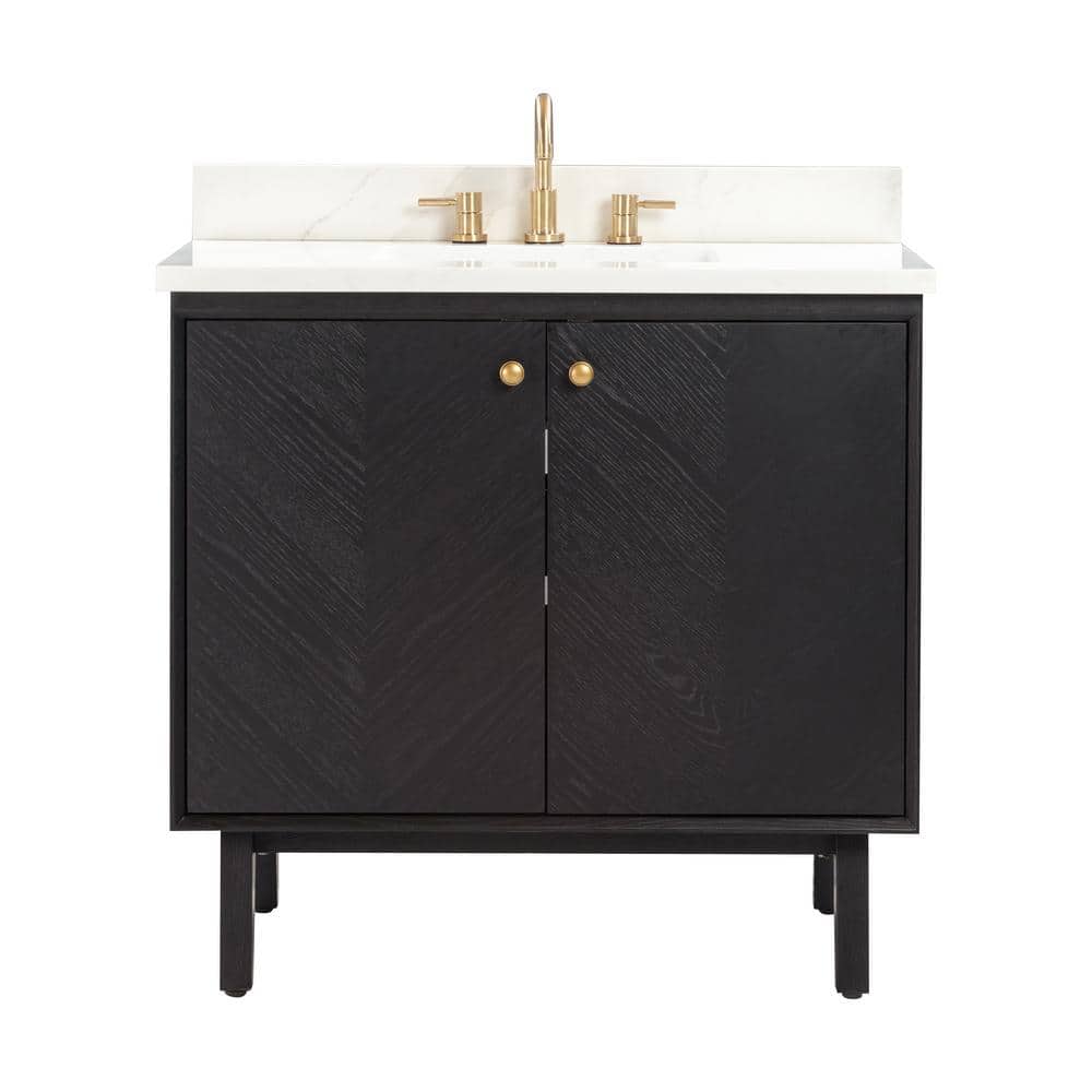Avanity Adele 37 in. W x 22 in. D x 35 in. H Single Sink Bath Vanity ...