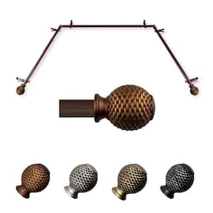 EMOH Neema 20-36 in. sides, 38-72 in. center Adjustable Bay Window ...