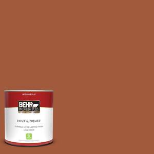 BEHR PREMIUM PLUS 1 gal. #S-H-230 Ground Nutmeg Flat Exterior Paint ...