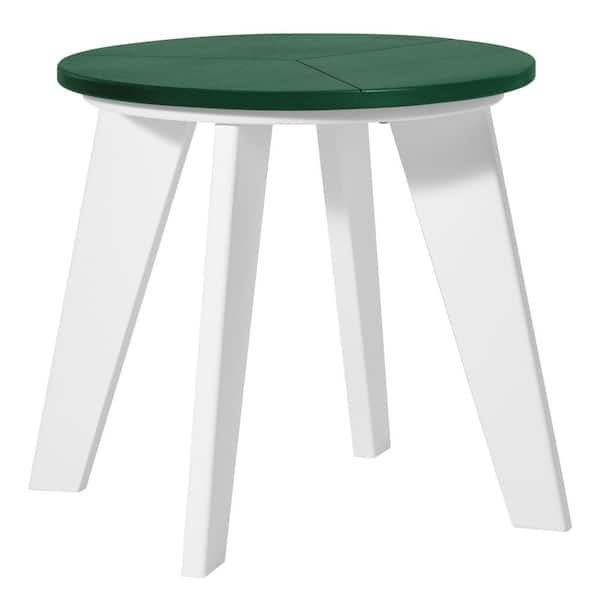 Westin Outdoor Porschside 18 in. Outdoor Patio Round HDPE Plastic Side ...