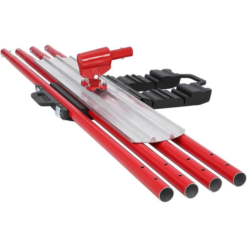 48 x 8" Round End Concrete Float Tool Cement Tool, Bull Float Magnesium ...