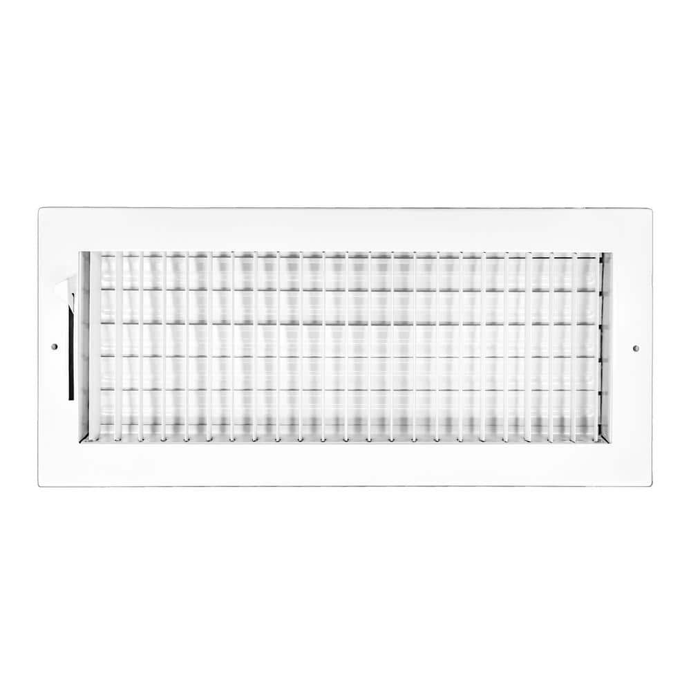 Venti Air 16 in x 6 in Adjustable, Single Deflection, 1 Way Supply ...