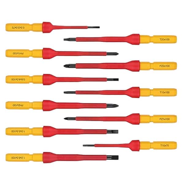 YICHUHAOXI 1000V Insulated 13-Piece Red Hand Tool Set Chrome Vanadium ...