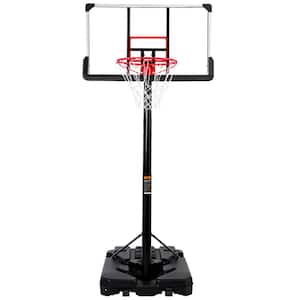 TIRAMISUBEST Portable Basketball Hoop Basketball System with 8 ft. x 10 ...