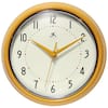 Infinity Instruments Retro Round Saffron Wall Clock 10940SY - The Home Depot