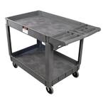 WEN 25.5 in. x 46 in. 500 lbs. Capacity Extra-Wide Service Utility Cart ...