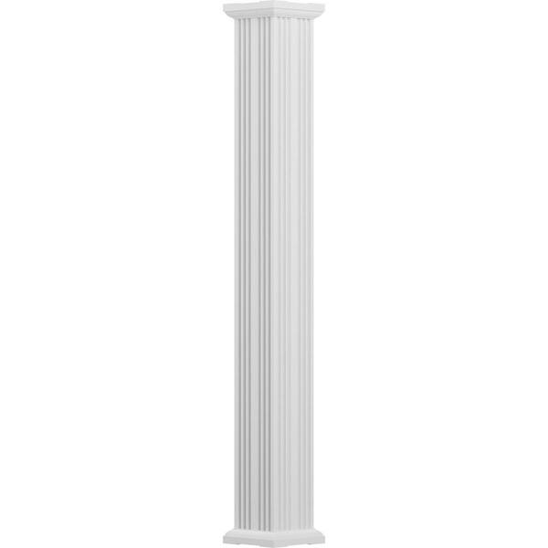 Afco 8 X 5 1 2 Endura Aluminum Column Fluted Square Shaft Load Afco 8 X 5 1 2 Endura Aluminum Column Fluted Square Shaft Load