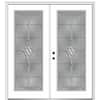 MMI DOOR 64 in. x 80 in. Grace Right-Hand Inswing Full-Lite Decorative ...
