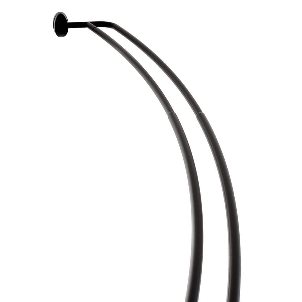 Zenna Home NeverRust 45 in. to 72 in. Aluminum Double Curved Shower Rod ...