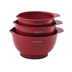 KitchenAid Classic 3-Piece Red Plastic Mixing Bowl Set KE175OSERA - The ...