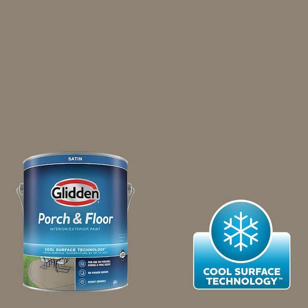 Glidden Porch and Floor 1 gal. PPG1000-5 Bear Cub Satin Interior ...