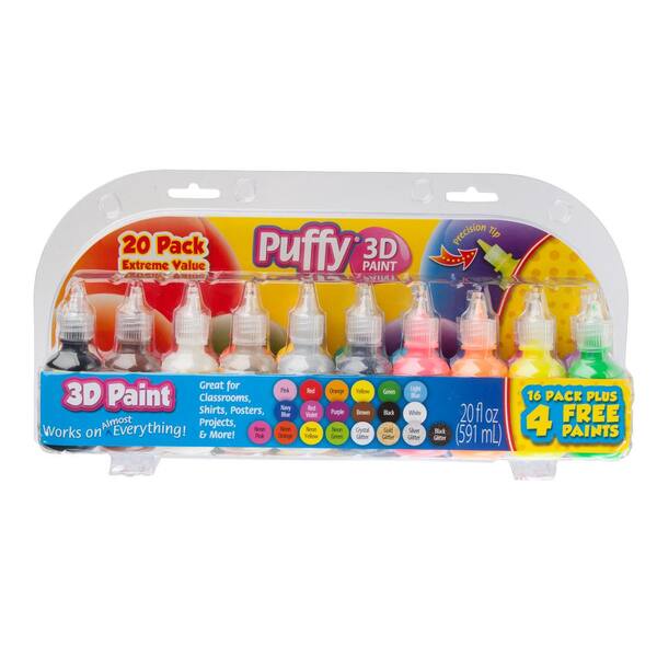 Tulip Puffy 3D Paint Rainbow (20-Pack) 28690 - The Home Depot Tulip Puffy 3D Paint Rainbow (20-Pack) 28690 - The Home Depot