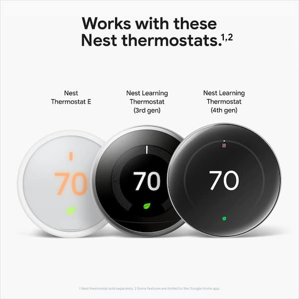 Google Nest Temperature Sensor (2nd Gen) - 3-Pack GA05177-US - The Home ...