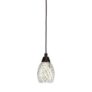 Bryson 3.5 in. 1-Light Dark Granite Cord Pendant Light with 3.5 in ...