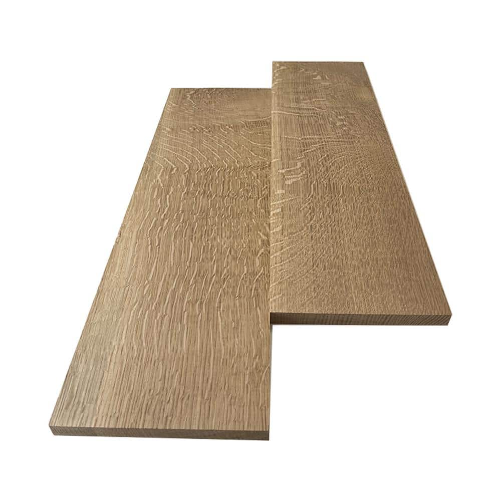 Swaner Hardwood 1 in. x 8 in. x 6 ft. Rift/Quartered Sawn White Oak S4S ...