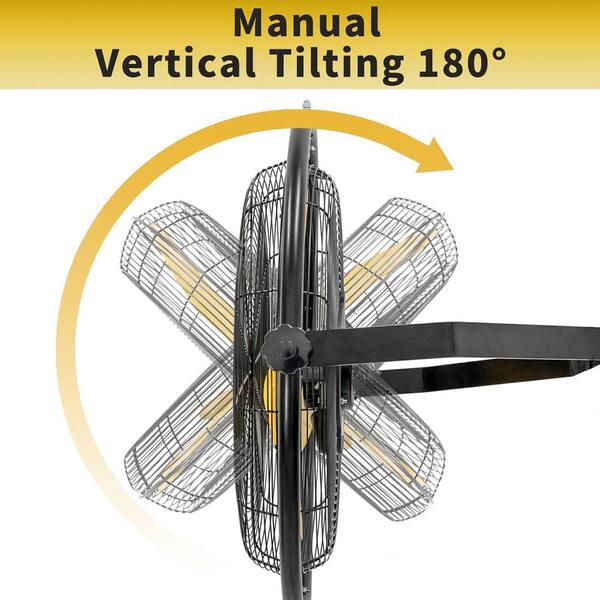 Vertical Wall Mount Fans 2pcs】Tent Pole Clip Fan Monkey Fan