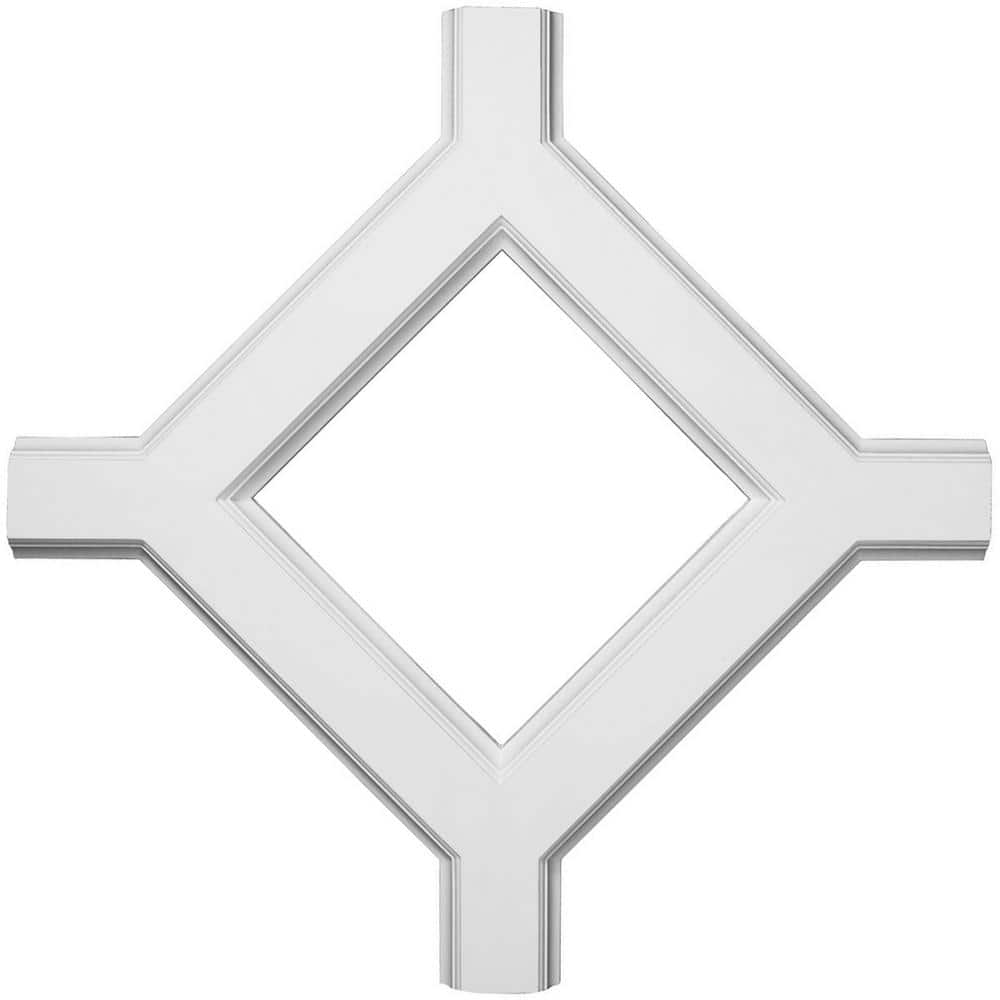 Ekena Millwork 36 in. Inner Diamond Intersection for 5 in. Traditional ...