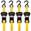 Stanley 1.25 in. x 16 ft. / 3000 lbs. Break Strength Ratchet Straps (4 ...
