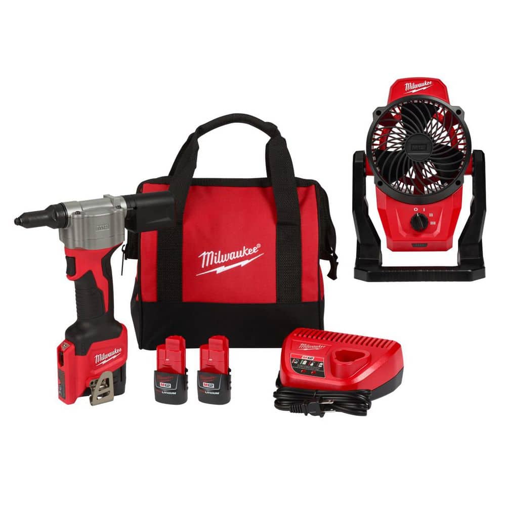 Reviews for Milwaukee M12 Rivet Tool Kit with M12 Mounting Fan | Pg 4 ...
