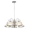 Hampton Bay Halophane 5-Light Brushed Nickel Chandelier RS1951209 - The ...