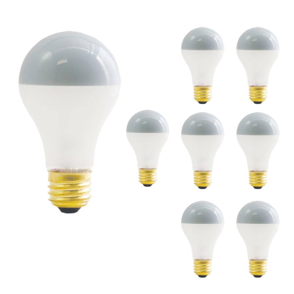 Bulbrite 60-Watt A19 Medium Screw Incandescent Light Bulb 2700K Warm White Light 8 - Pack 861155 ...