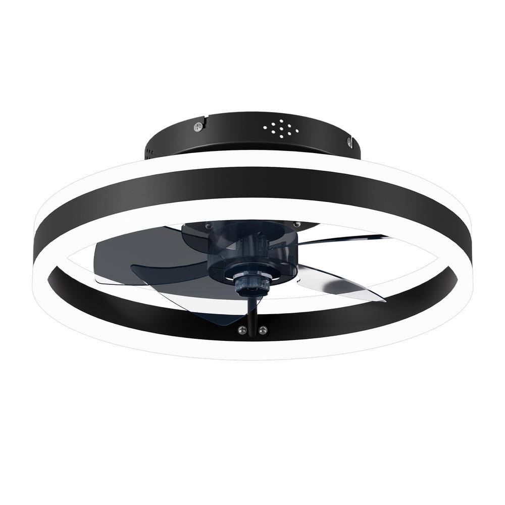 Tivleed COPY 0 COPY 0 11.02 in. Indoor Low Profile Modern Black Double ...