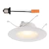 Commercial Electric 5 in. and 6 in. White Integrated LED Recessed Can ...