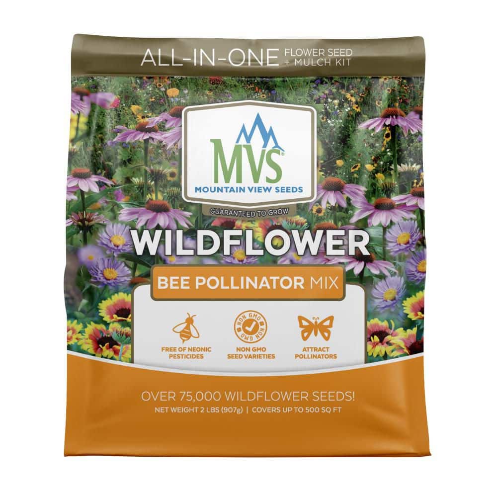 Mountain View Seeds Bee Pollinator Wildflower Kit 100570 - The Home Depot